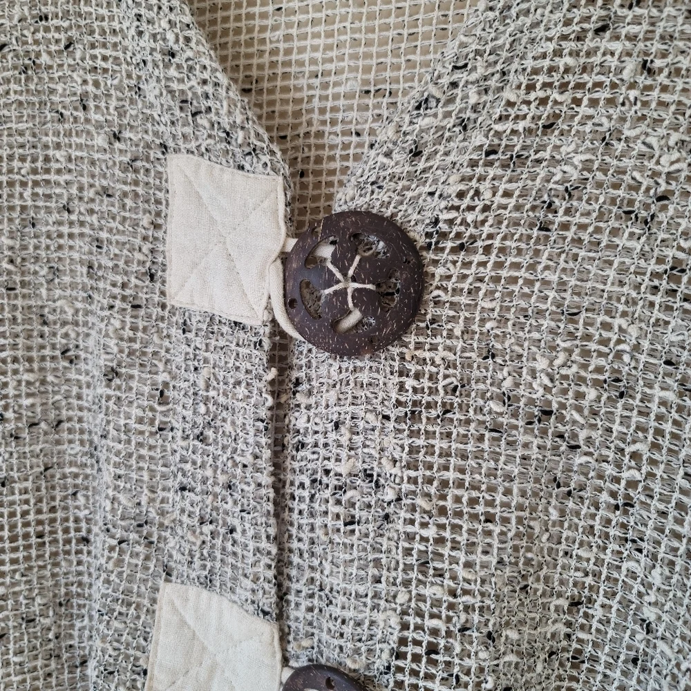 Kaktus | Tops | Kak Tus Open Weave Mesh Sharkbite Hem Boho Top | Poshmark